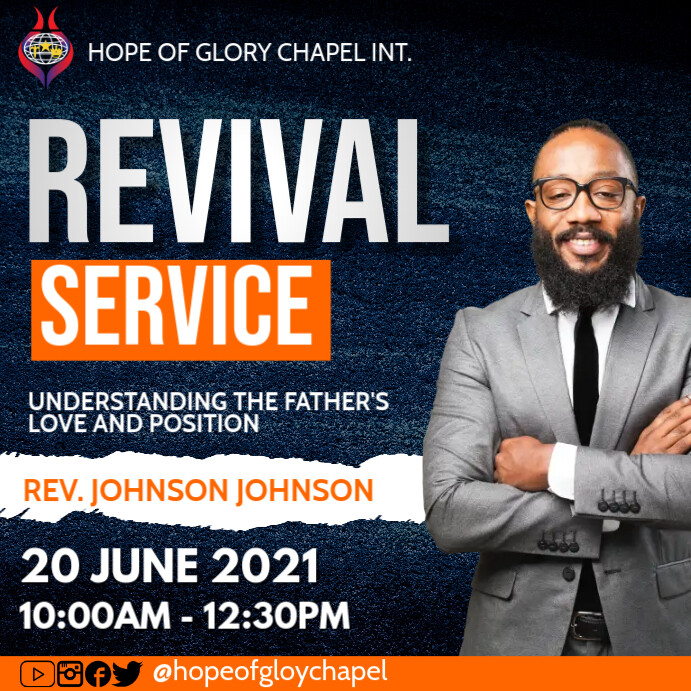 Revival Service Template | PosterMyWall