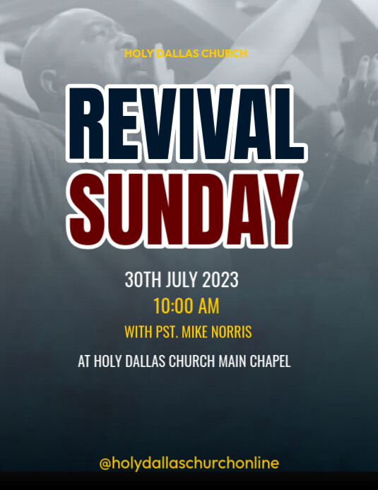 Plantilla de Revival service | PosterMyWall