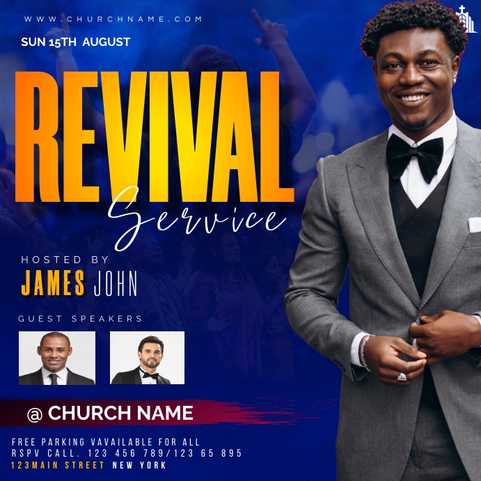 Revival Service Template | PosterMyWall