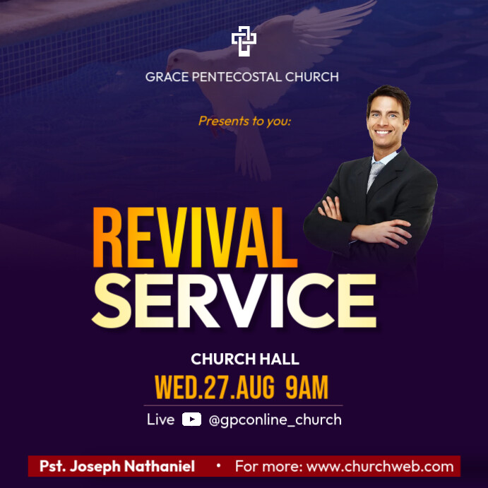 revival service Template | PosterMyWall