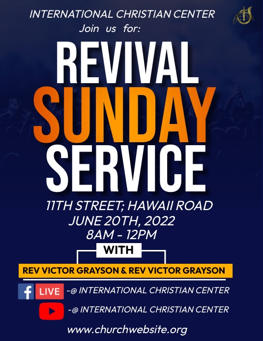 revival service Template | PosterMyWall