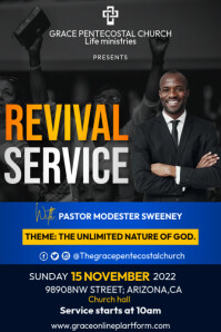 Revival Service Template | PosterMyWall
