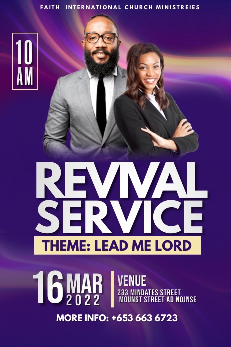 Revival service Template | PosterMyWall