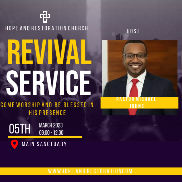 Revival service Template | PosterMyWall