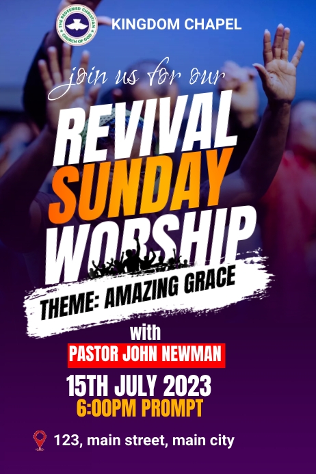 Revival service Template | PosterMyWall