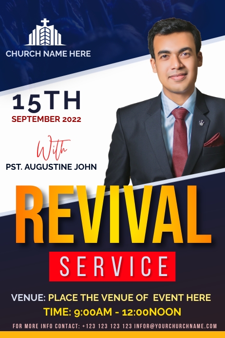 Revival Service Template | PosterMyWall