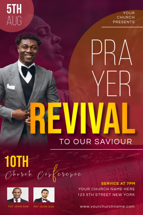 Revival Service Template | PosterMyWall