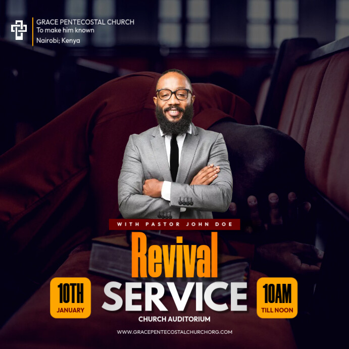 Plantilla de Del Servicio de Reactivación de | PosterMyWall