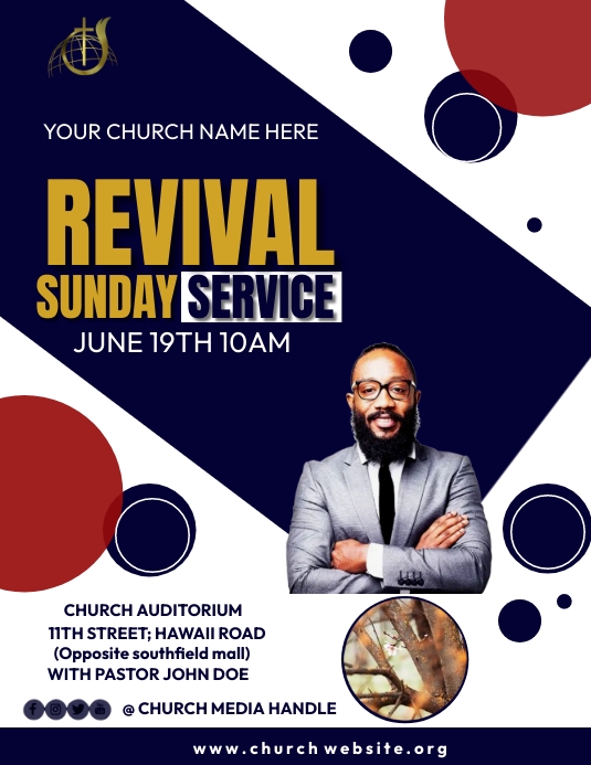 revival service Template | PosterMyWall
