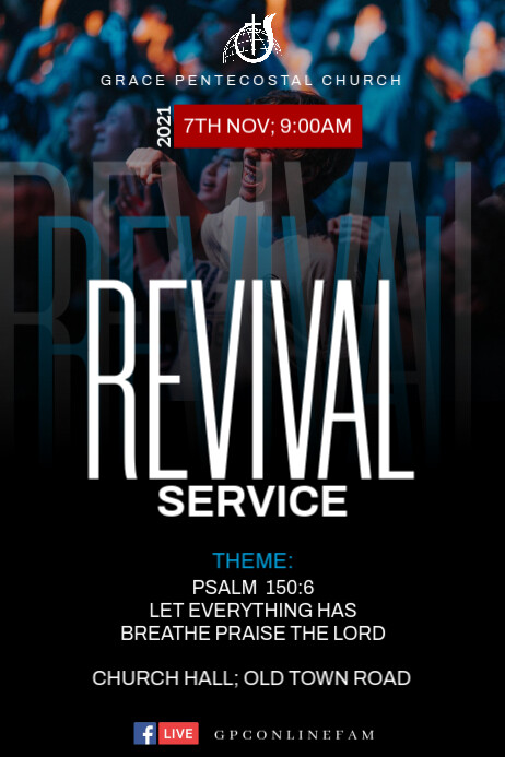 Revival Service Template | PosterMyWall