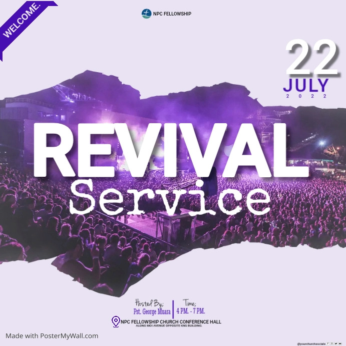 revival service flyer Template | PosterMyWall