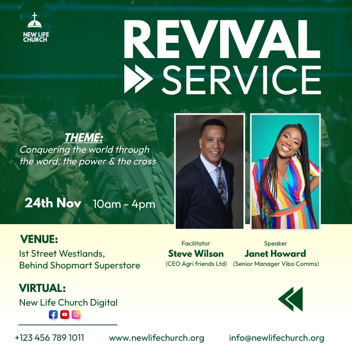 Revival Service Flyer Template | PosterMyWall