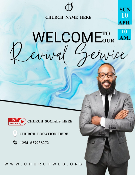 Revival service poster Template | PosterMyWall