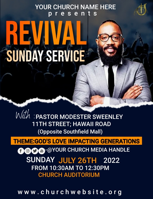 revival sunday Template | PosterMyWall