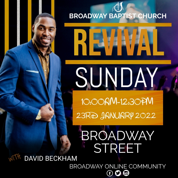 Revival Sunday Template | PosterMyWall