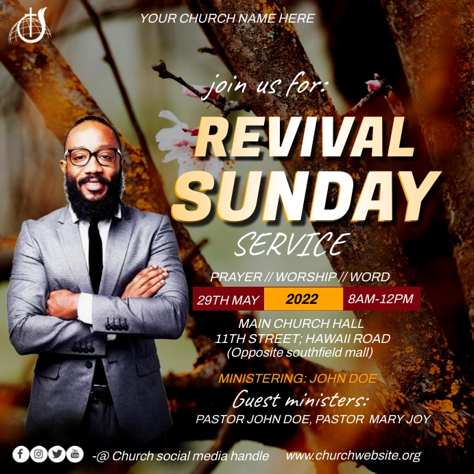 Copy of revival sunday | PosterMyWall