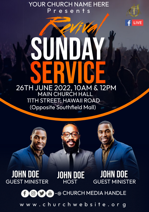 revival sunday Template | PosterMyWall