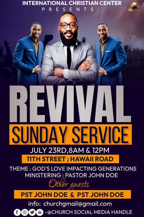 revival sunday Template | PosterMyWall