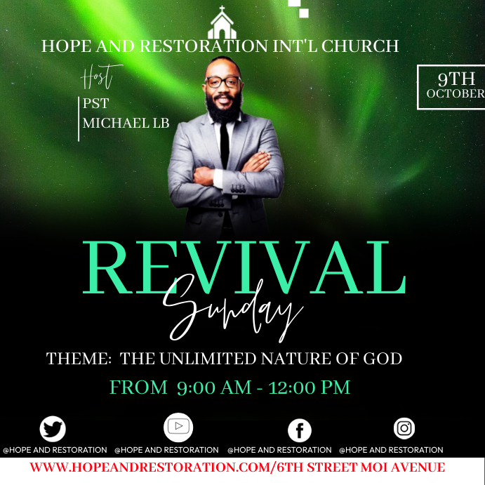 revival sunday Template | PosterMyWall
