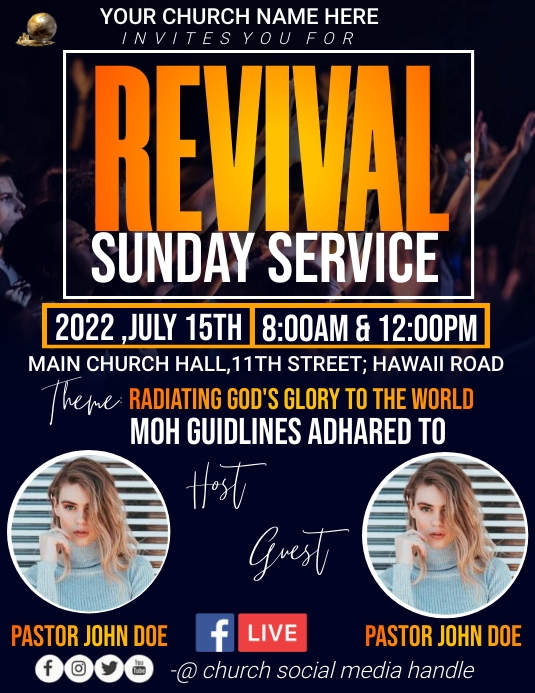 revival sunday Template | PosterMyWall
