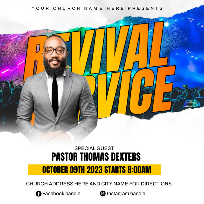 revival Sunday Template | PosterMyWall