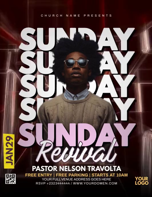 REVIVAL SUNDAY Template | PosterMyWall