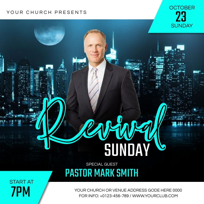 Copy of Revival Sunday | PosterMyWall