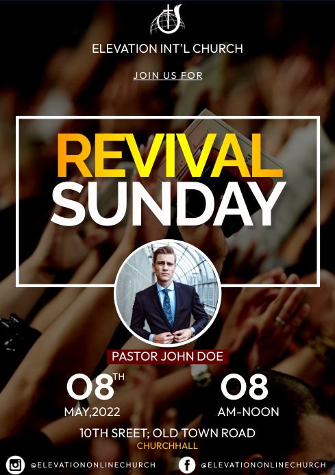 revival sunday Template | PosterMyWall