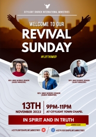 Revival Sunday flyer template design | PosterMyWall
