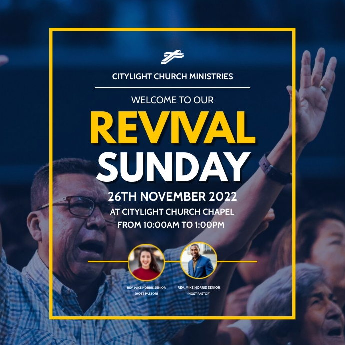 revival sunday flyer template | PosterMyWall