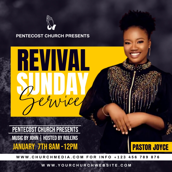 revival sunday service Template | PosterMyWall