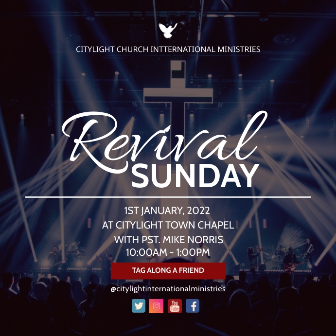 revival sunday service Template | PosterMyWall