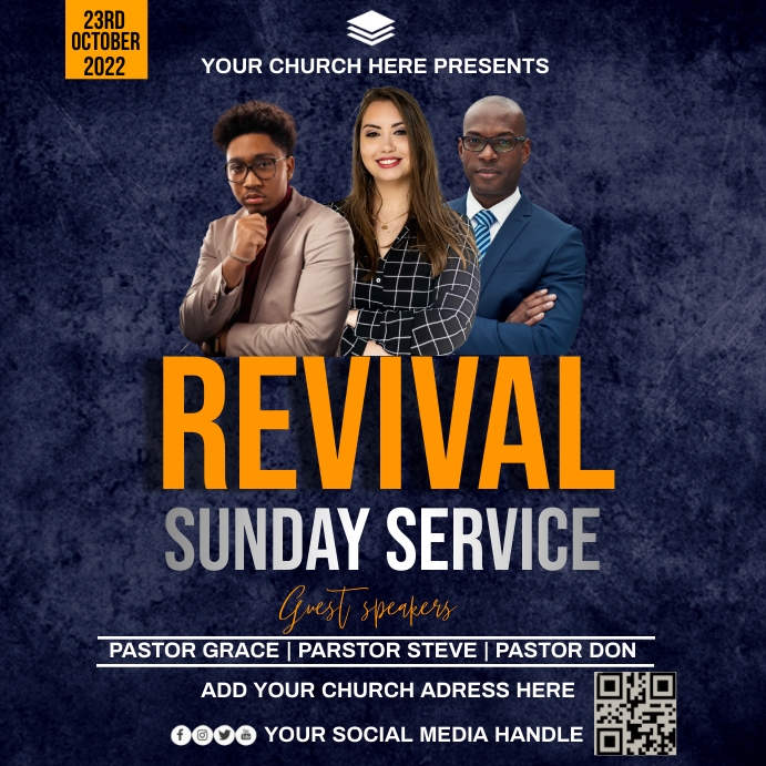 revival sunday service Template | PosterMyWall