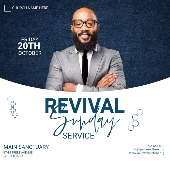 Copy of revival sunday service | PosterMyWall