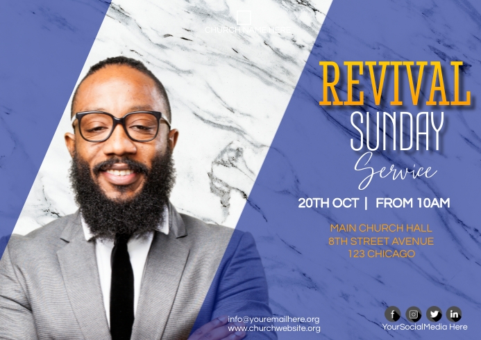 revival sunday service Template | PosterMyWall
