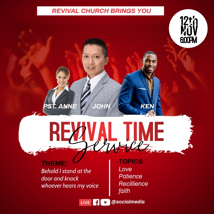 Copy of revival time | PosterMyWall