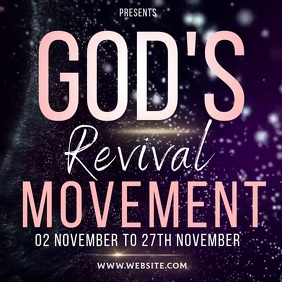 CHURCH 3-DAY REVIVAL FLYER Template | PosterMyWall