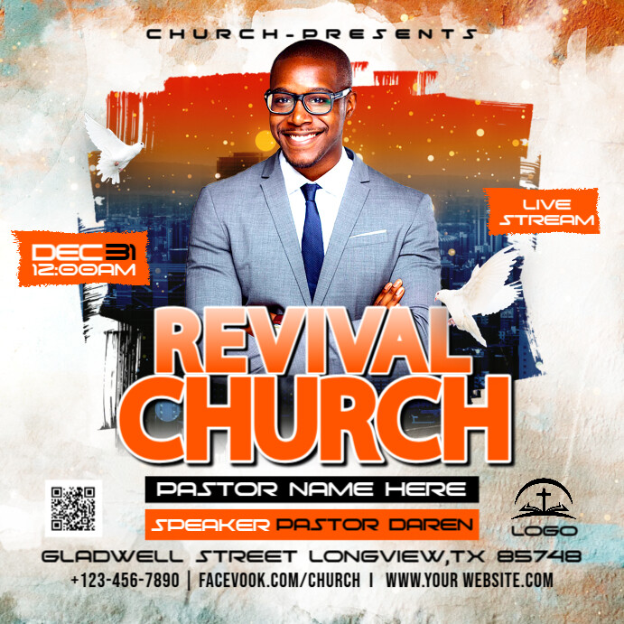 revival worship flyer Template | PosterMyWall
