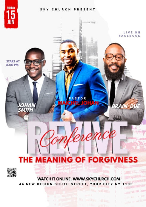 Revive conference template | PosterMyWall