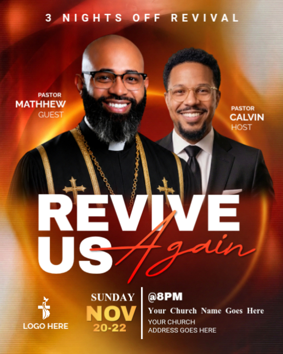 Church Revival Event Template | PosterMyWall