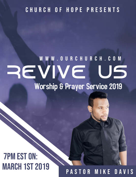 Revive Us Template | PosterMyWall