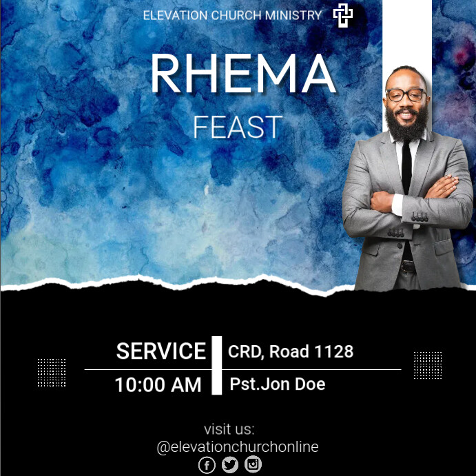 Copy of RHEMA SERVICE (1) | PosterMyWall