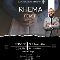 RHEMA SERVICE Template | PosterMyWall