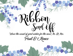 Ribbon Send off Template | PosterMyWall