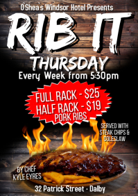 Ribs Night Template | PosterMyWall