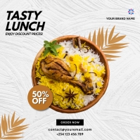 rice biryani food menu restaurant sale flyer Template | PosterMyWall