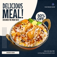 rice biryani food menu restaurant sale flyer Template | PosterMyWall