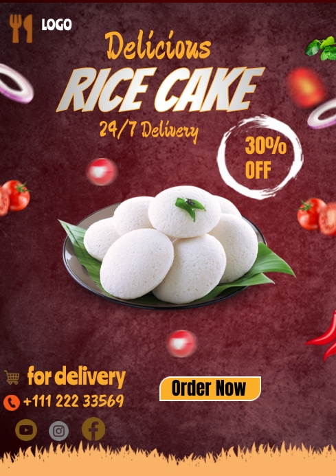 Rice Cake Ads Template | PosterMyWall