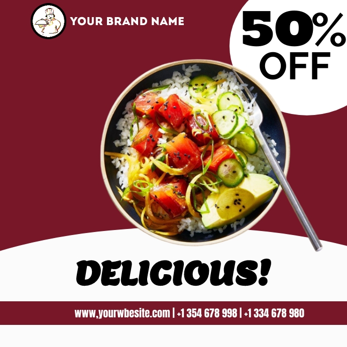 RICE FOOD OFFER FLYER Template | PosterMyWall