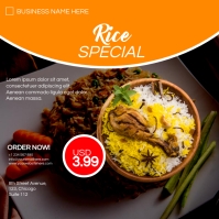 rice menu flyer Template | PosterMyWall